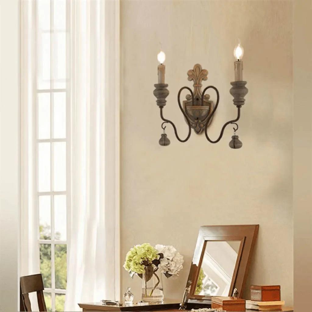 Rustic Romance Wall Night Lamp – Elegant Hallway & Fancy Light – Lumeil