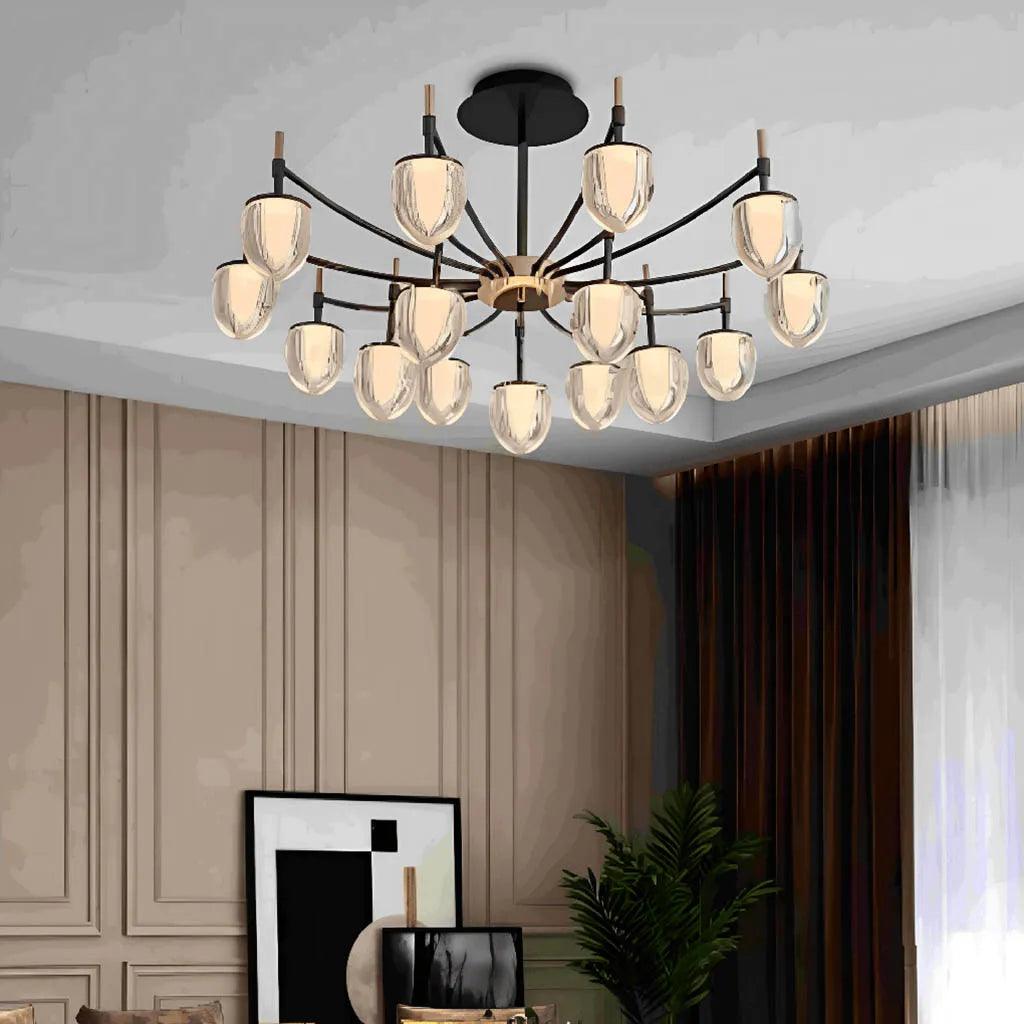 Starlight Spectrum LED Chandelier Creating a Modern LED Glow – Lumeil
