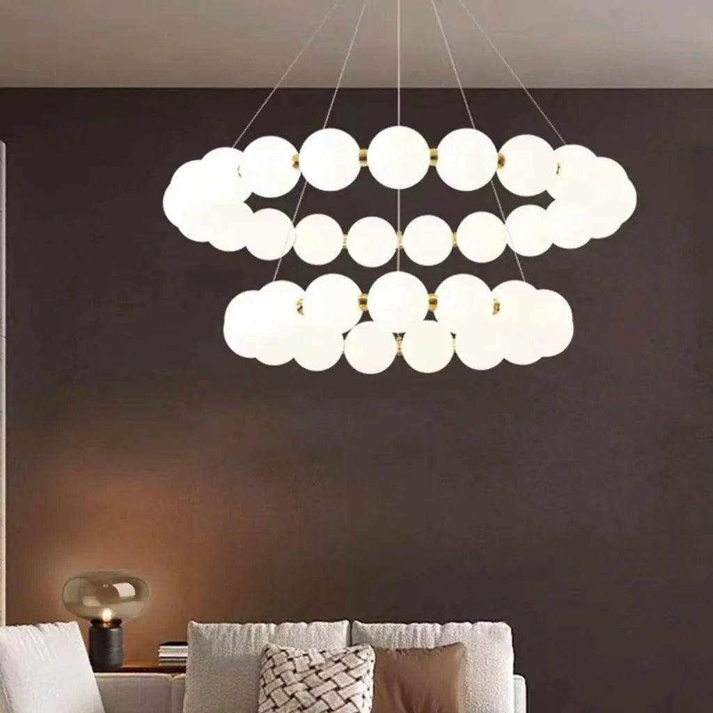 Galactic Living Room Luxe Chandelier for Futuristic Elegance – Lumeil
